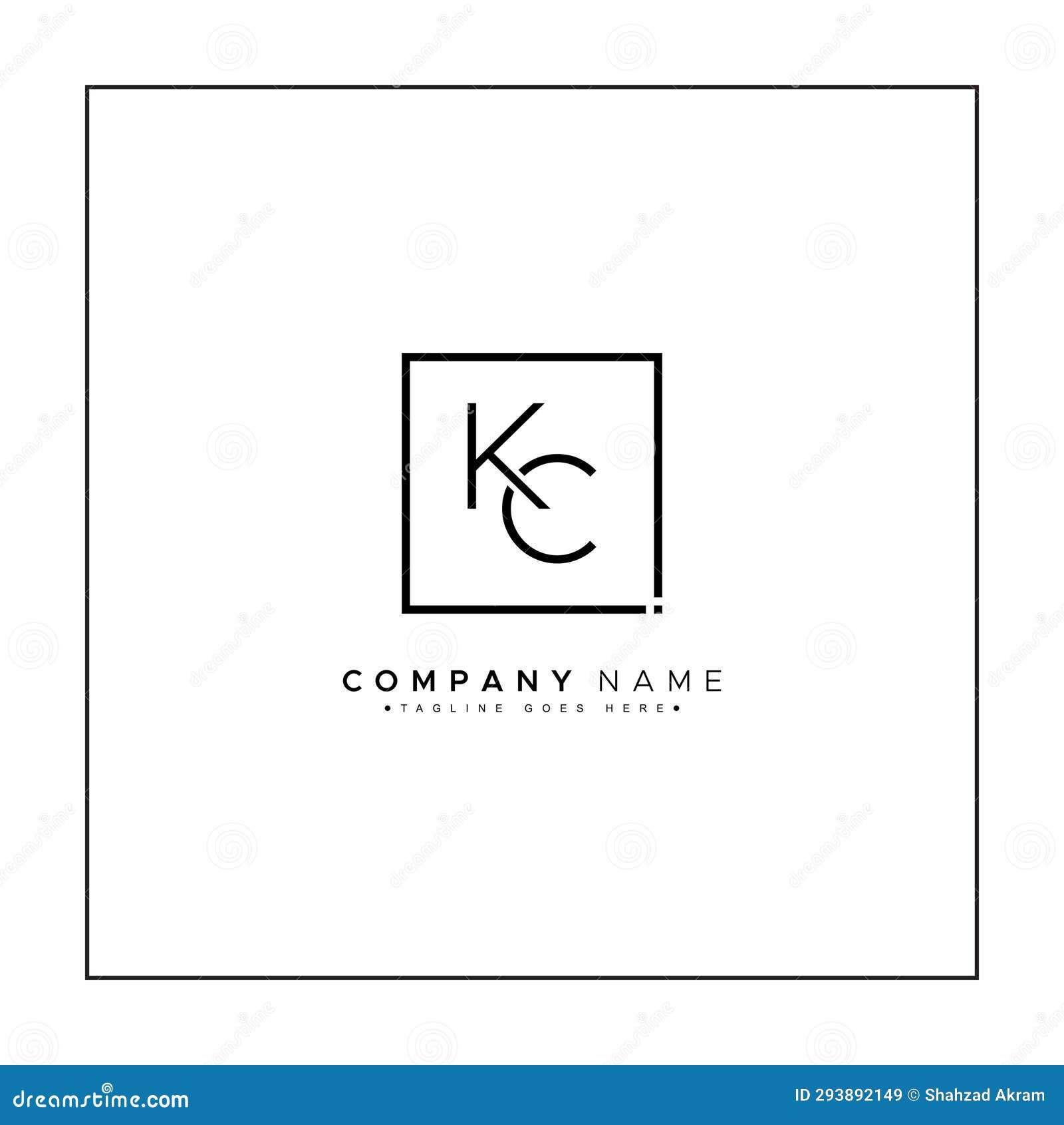Vector Template for Initial Letter KC Logo - Elegant Monogram Logo for ...