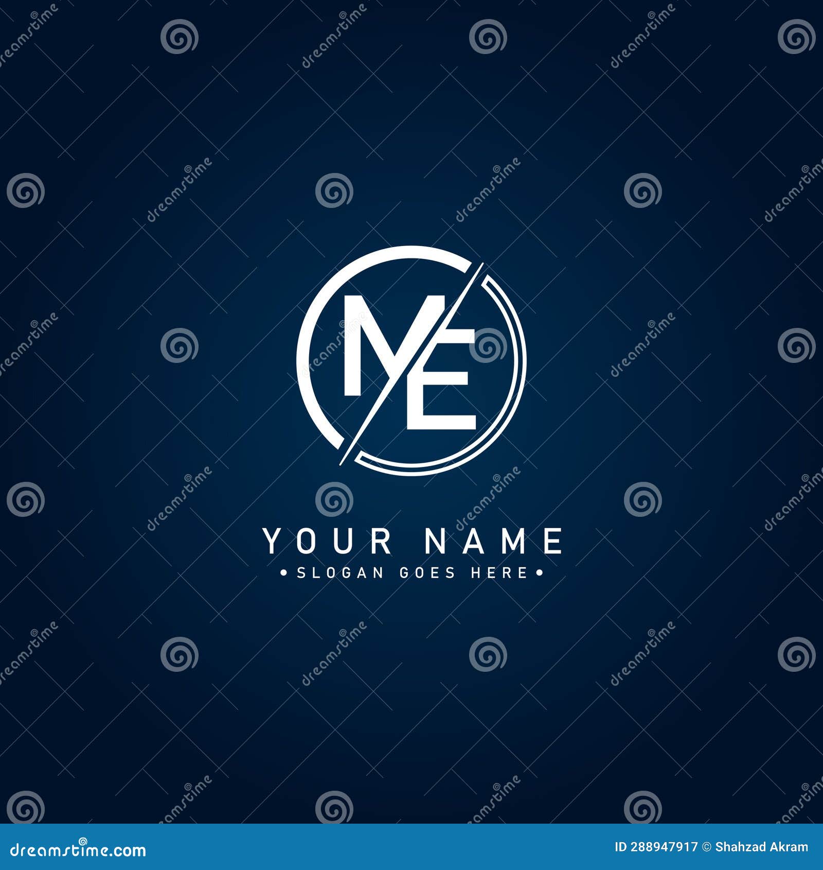 Vector Template for Initial Letter ME Logo - Elegant Monogram Logo for ...