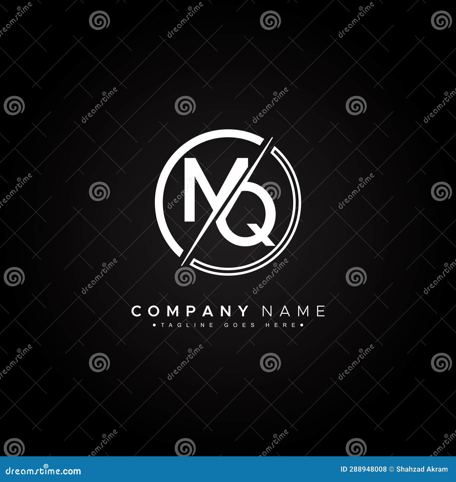 Vector Template for Initial Letter MQ Logo - Elegant Monogram Logo for ...