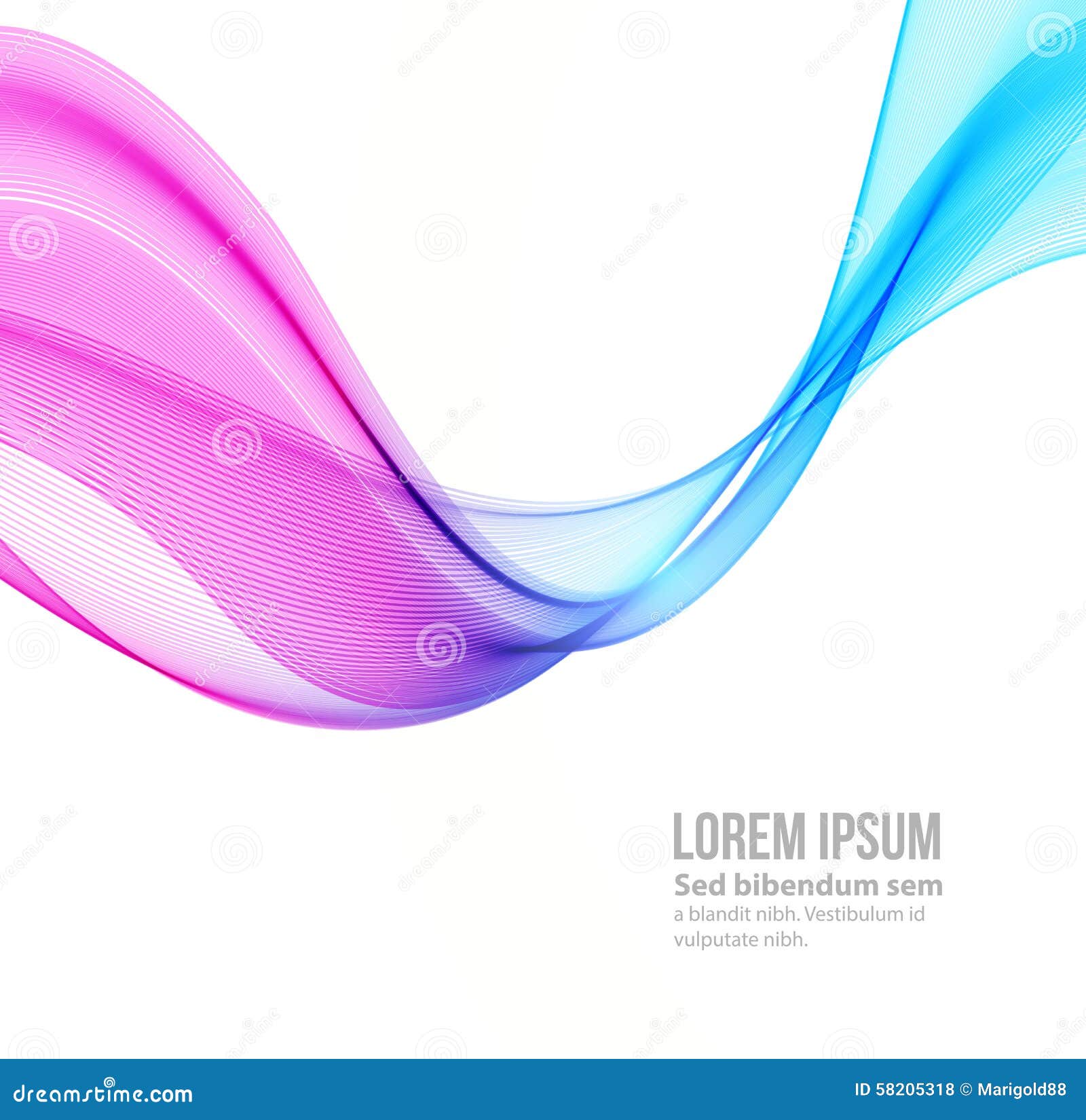 Vector Template Leaflet Design with Color Lines Stock Vector ...