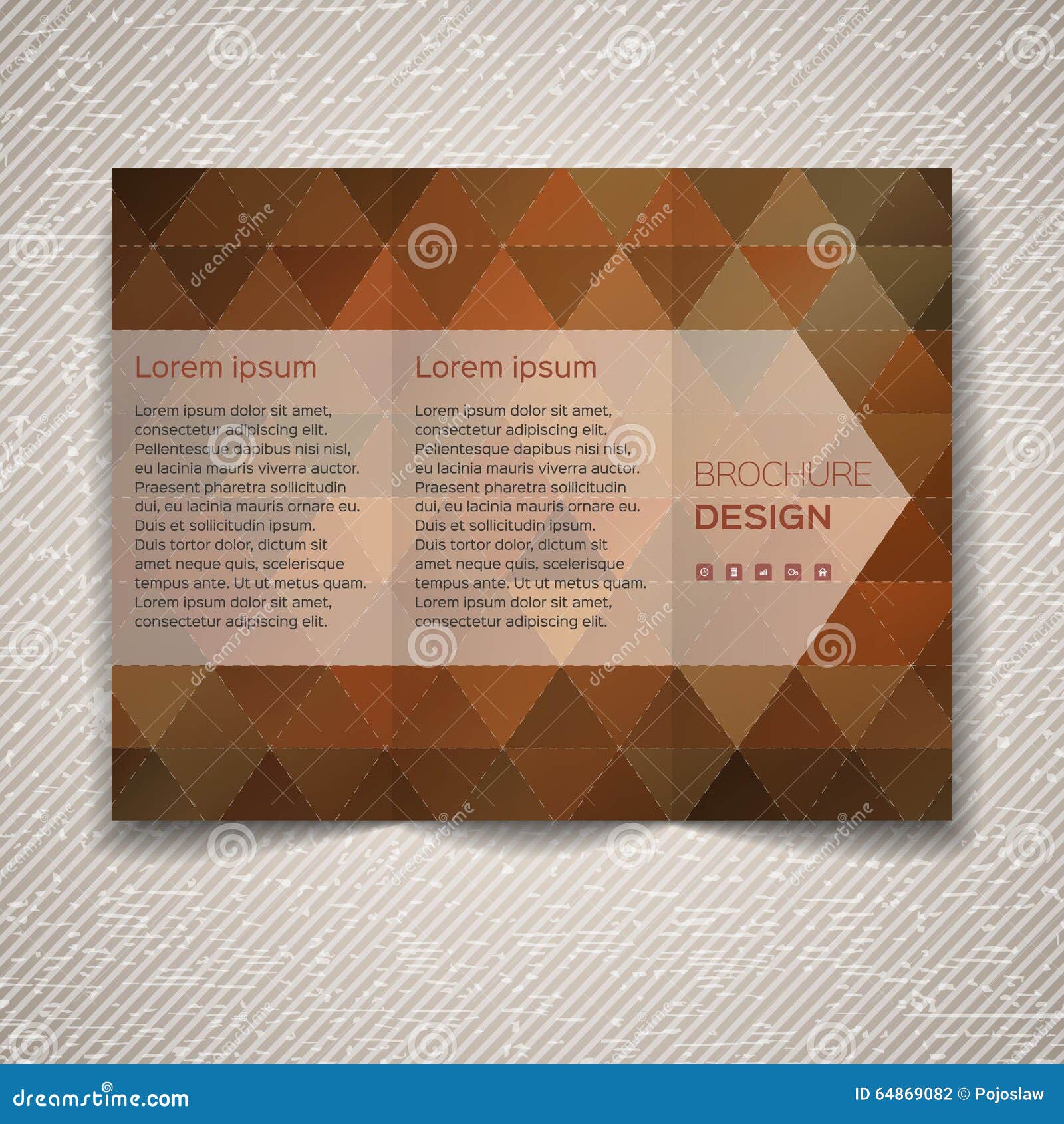 Vector Template for Leaflet Stock Vector - Illustration of modern ...