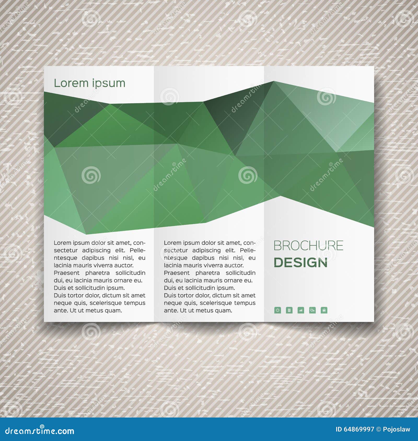 Vector Template for Leaflet Stock Vector - Illustration of business ...