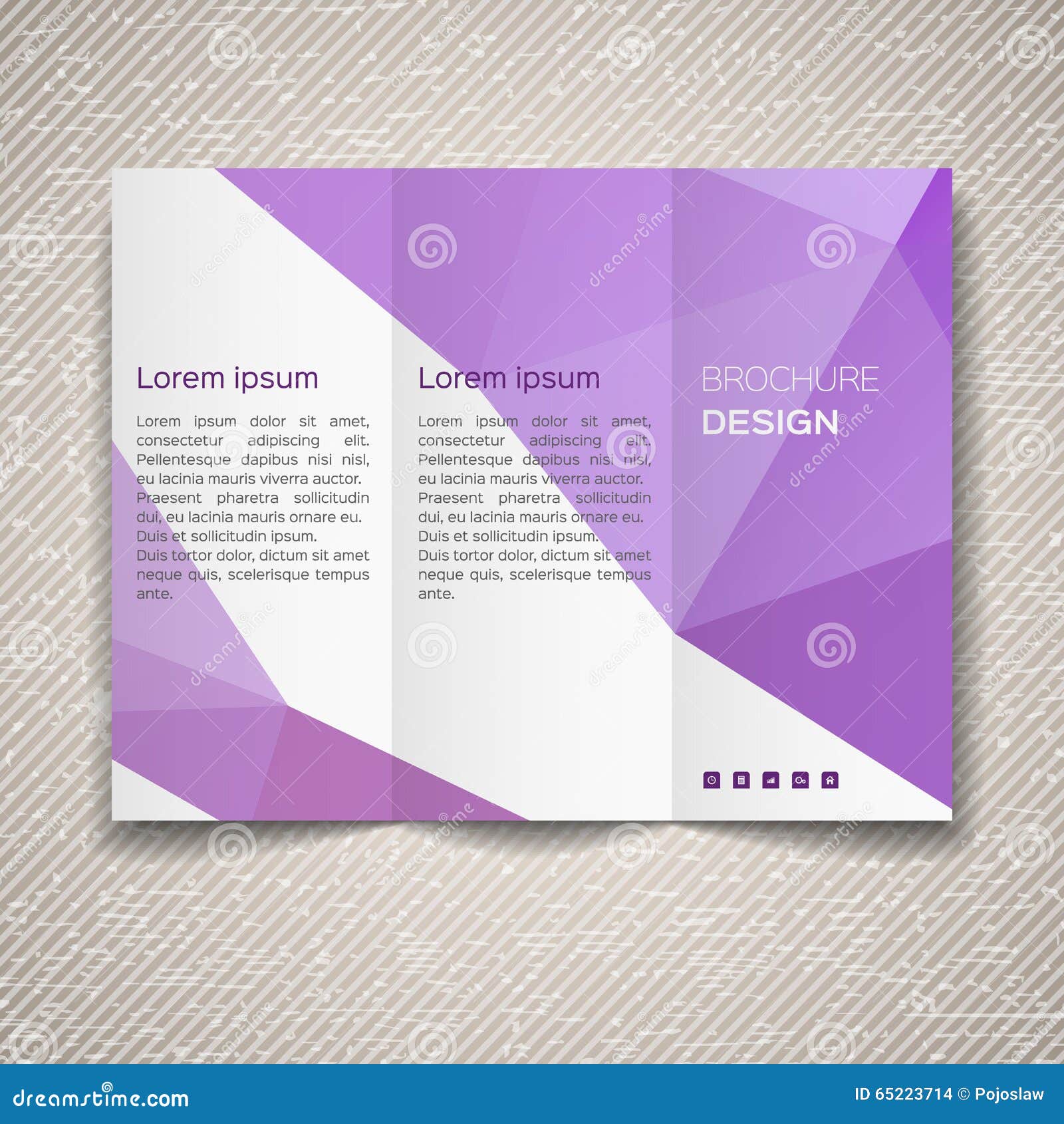 Vector Template for Leaflet Stock Vector - Illustration of label ...