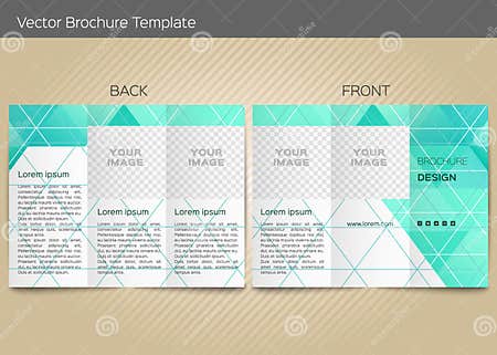 Vector Template for Leaflet Stock Vector - Illustration of leaflet ...