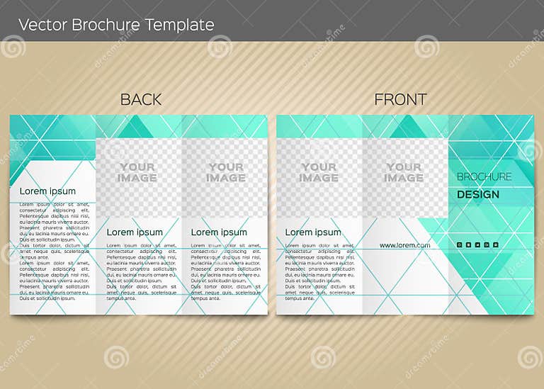 Vector Template for Leaflet Stock Vector - Illustration of leaflet ...