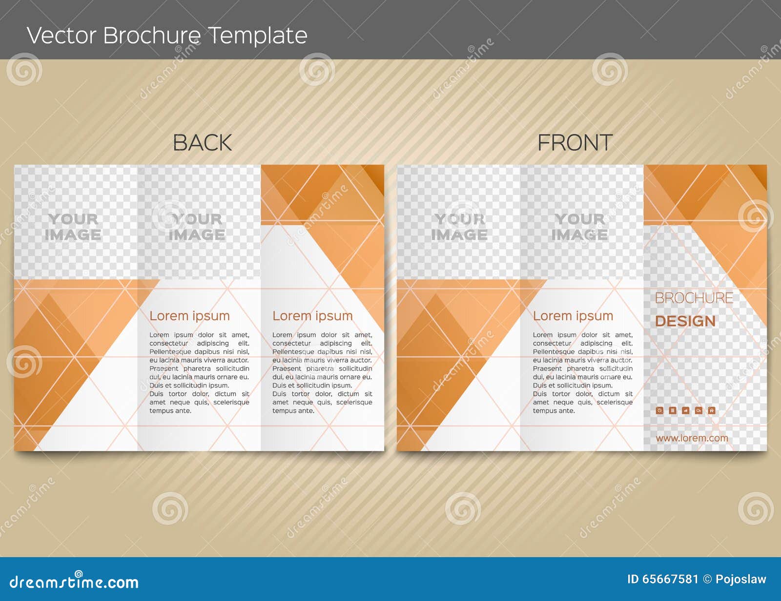 Vector Template for Leaflet Stock Vector - Illustration of brochure ...