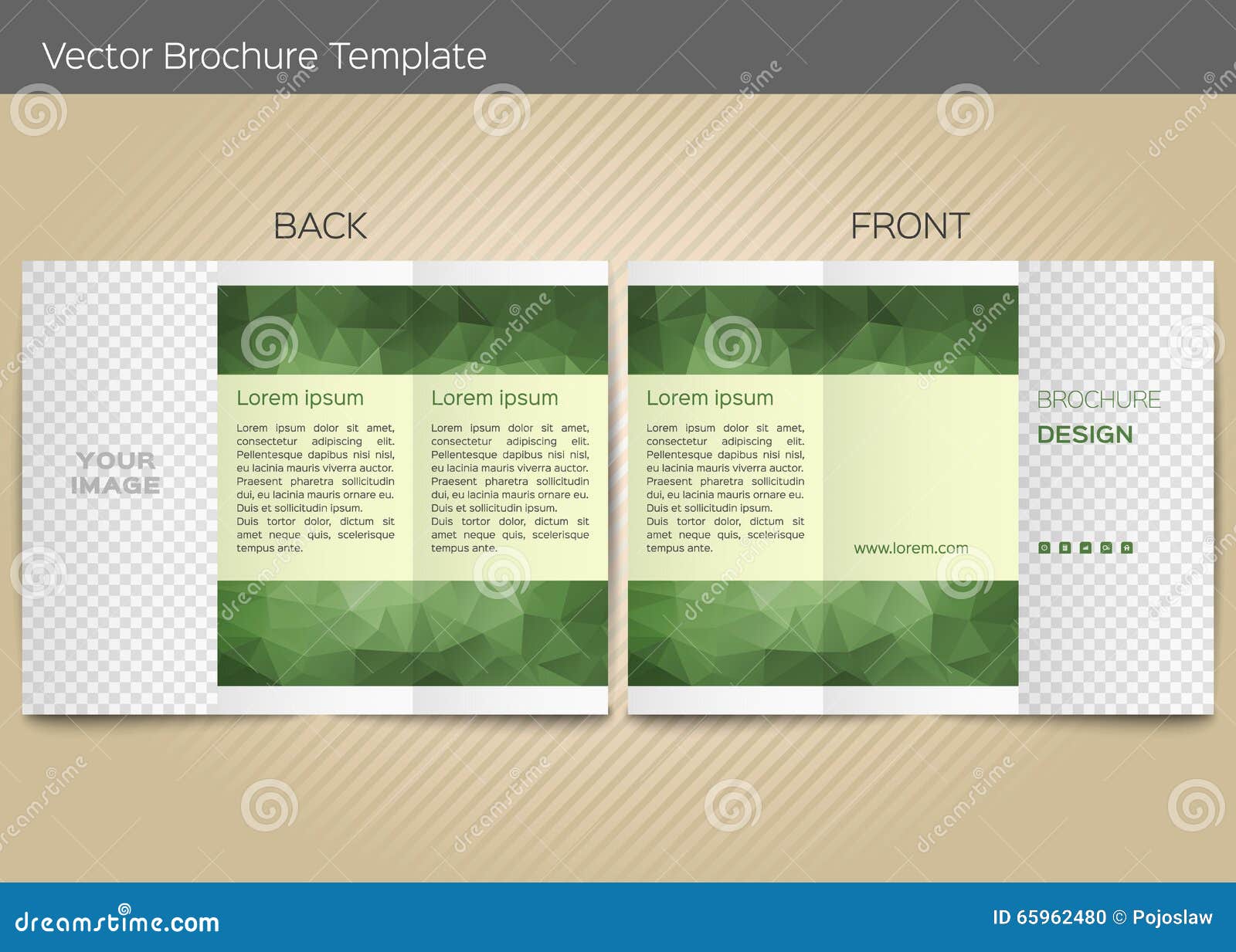 Vector Template for Leaflet Stock Vector - Illustration of page ...