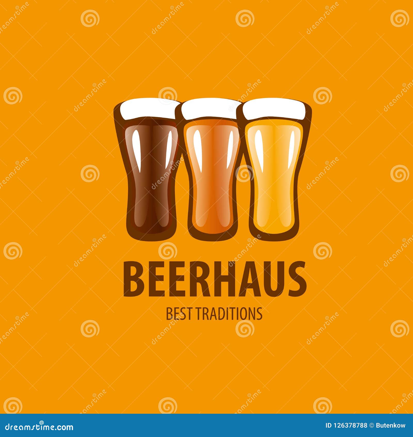 Vector beer logo stock vector. Illustration of logo - 126378788