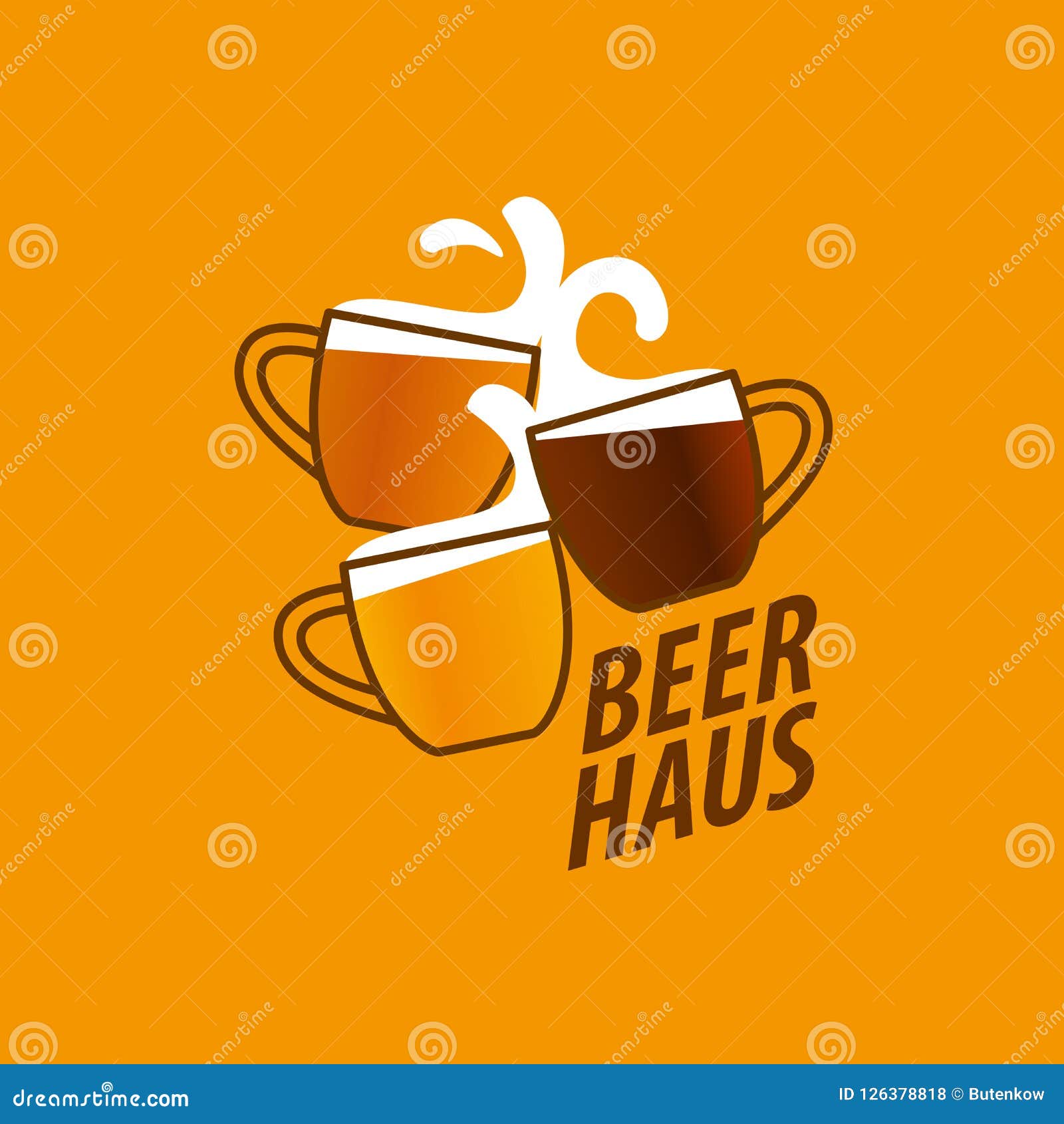 Vector beer logo stock vector. Illustration of local - 126378818