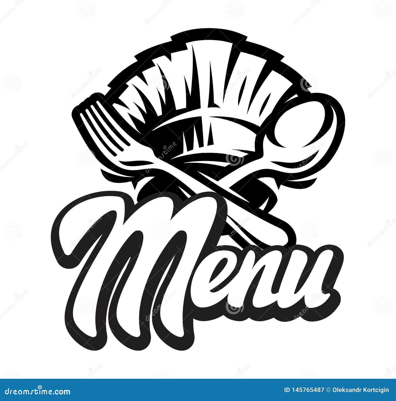 Vector Template for a Menu with Calligraphic Lettering Stock Vector ...
