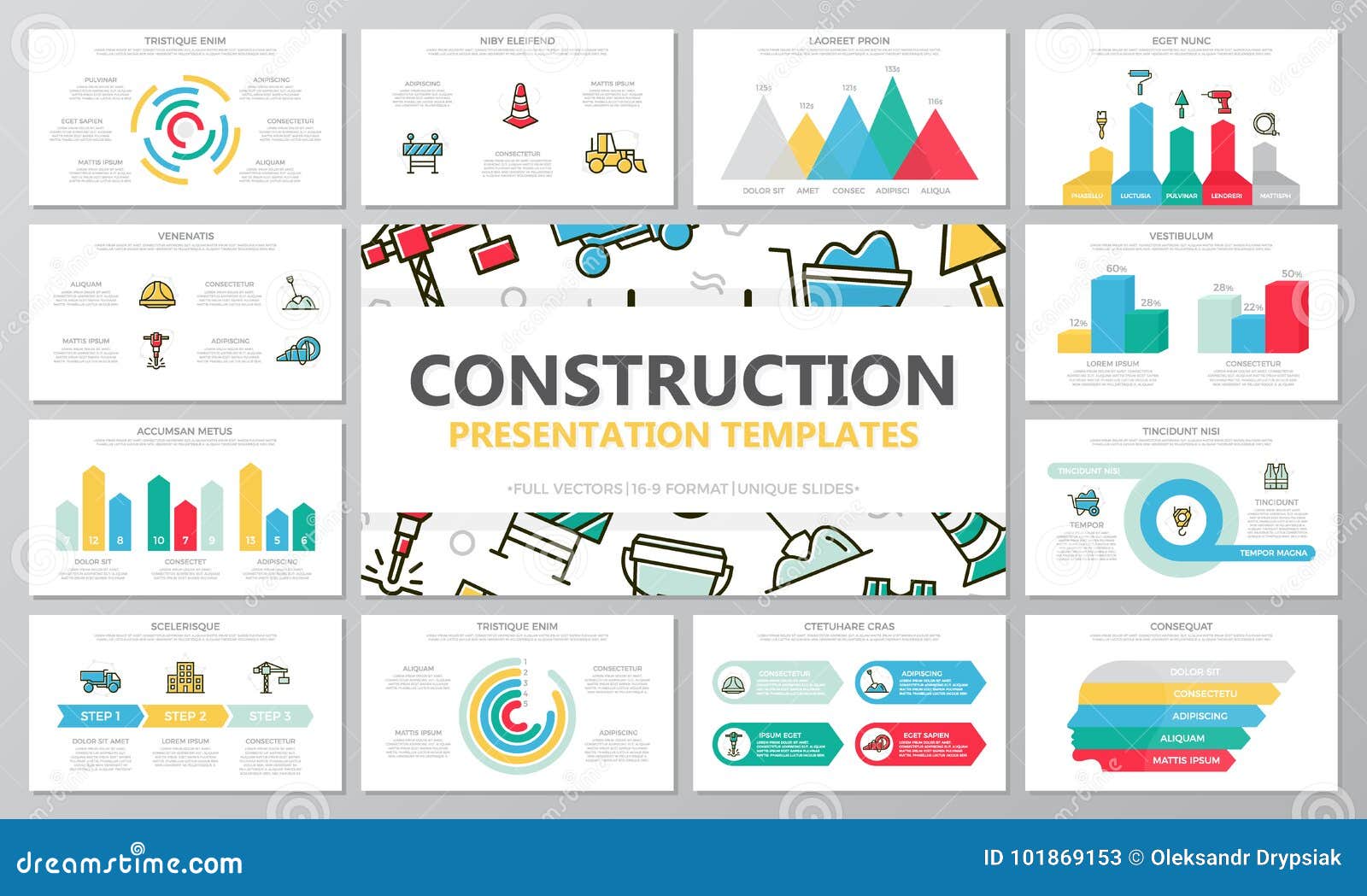 Set of Construction and Repair Elements for Multipurpose Presentation ...