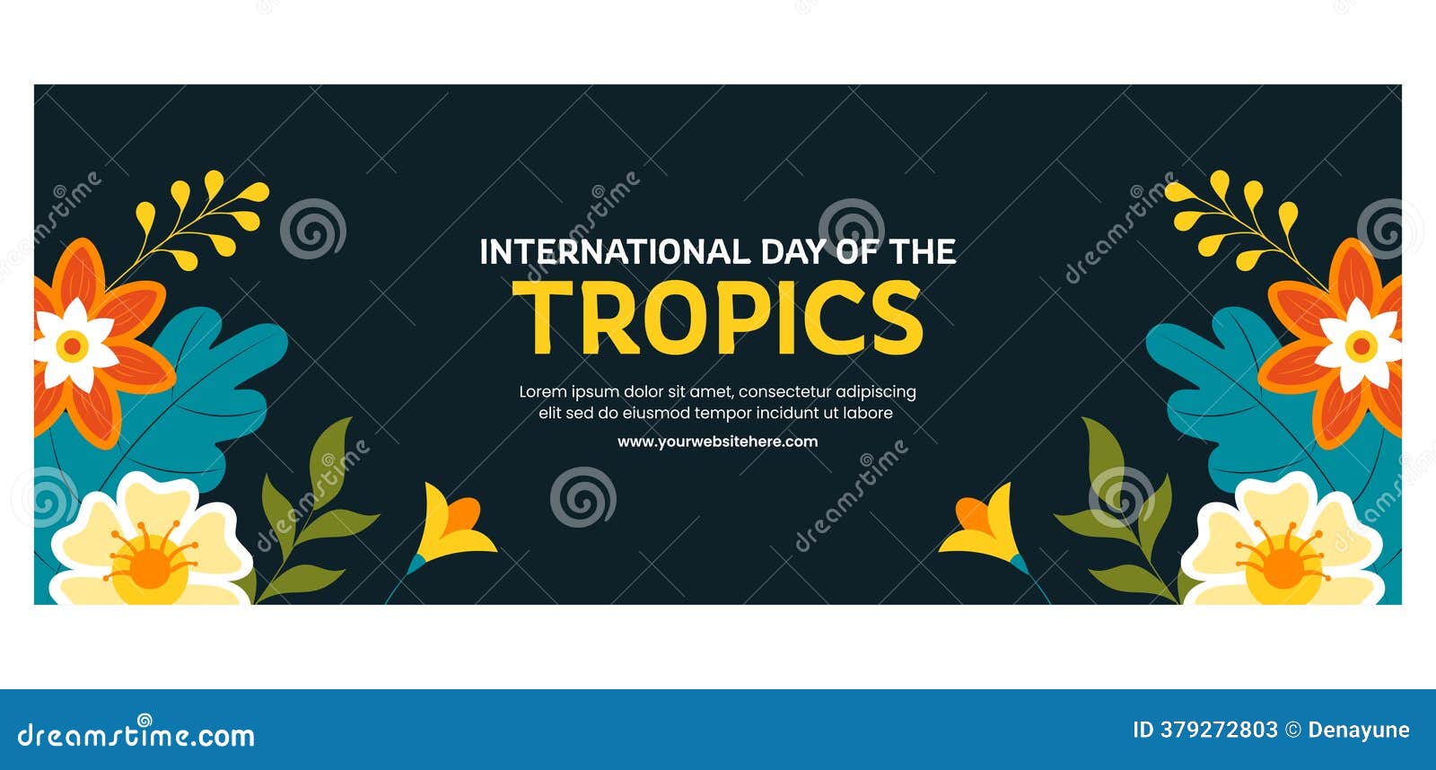 International Day Of The Tropics Vector Illustration On 29 June With ...
