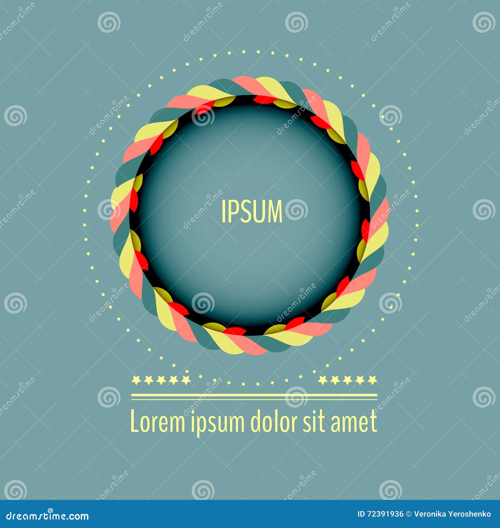 Vector Template Round Logo Design. Stock Vector - Illustration of badge ...