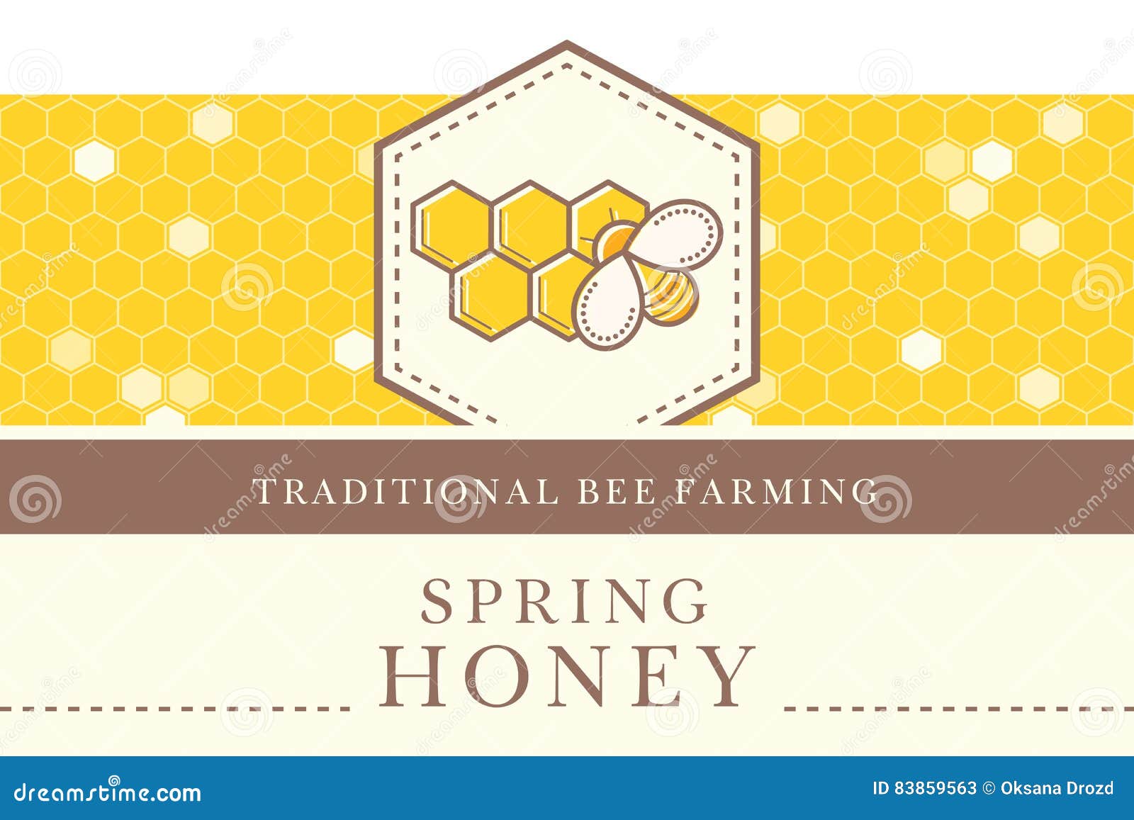 Natural Honey, Sticker, Symbol, Logo, Label, Emblem Collection, Vector ...