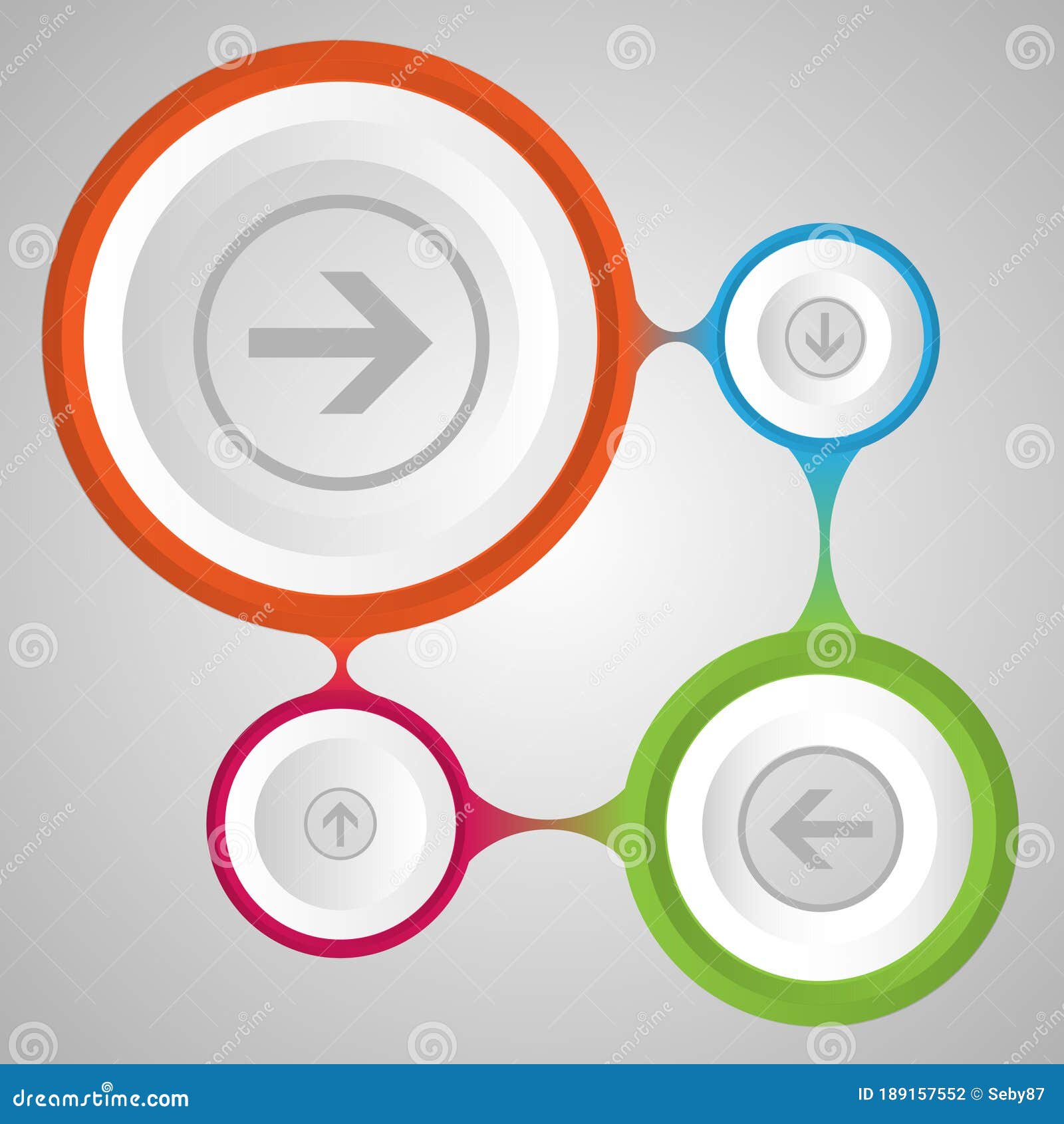 Vector template set stock vector. Illustration of concept - 189157552