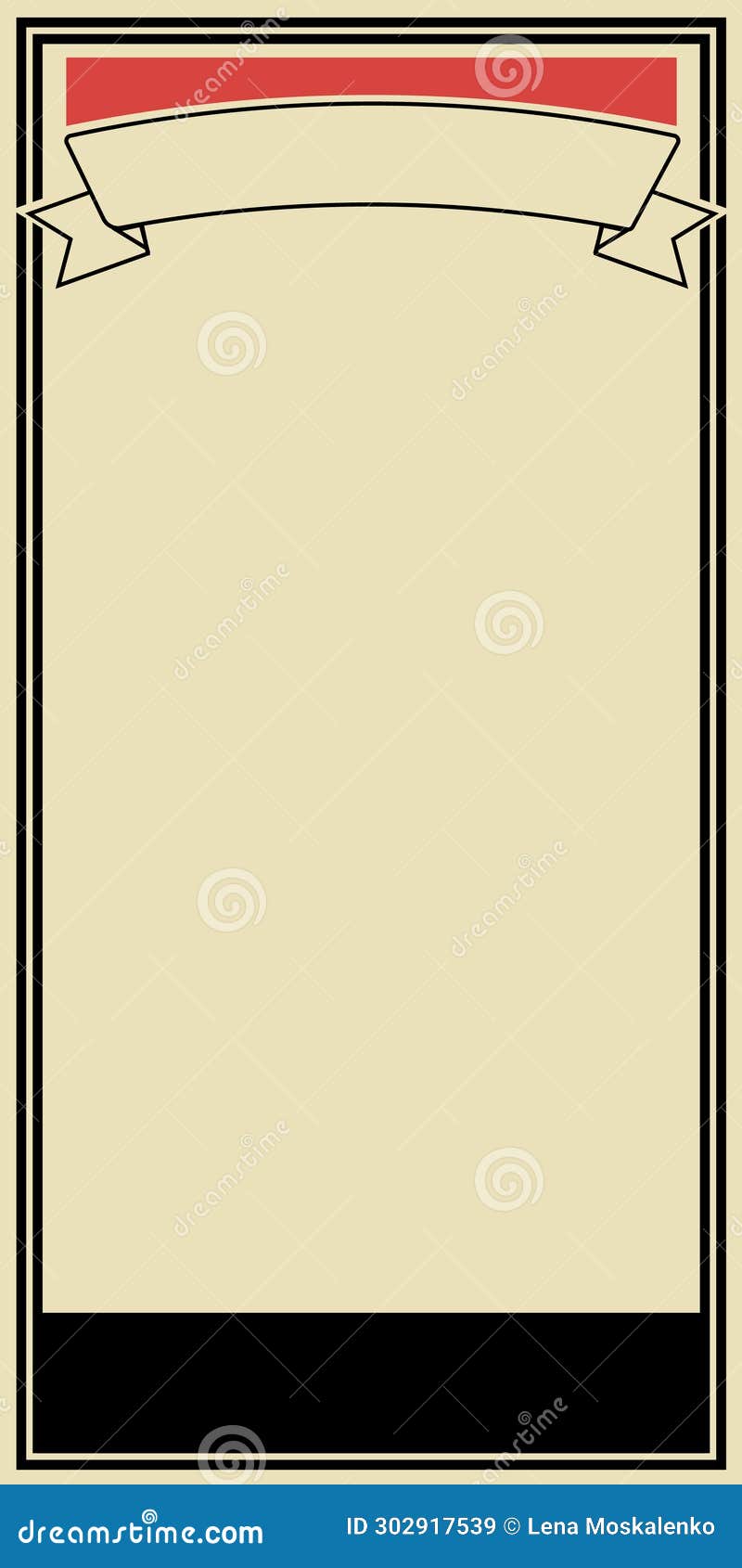 Vector Template for Text Placement Stock Illustration - Illustration of ...