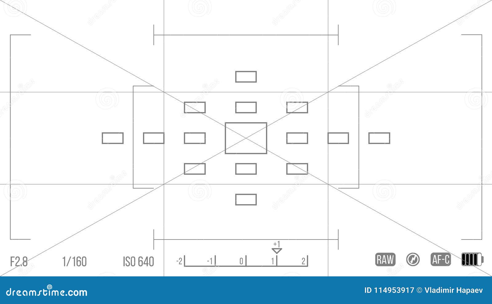 Vector Template for Your Design. Camera Viewfinder. Focusing Screen of ...