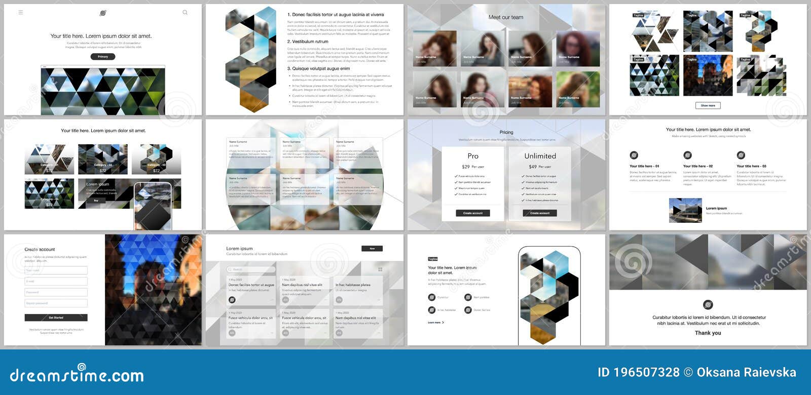 Vector Templates for Website Design, Presentations, Portfolio ...