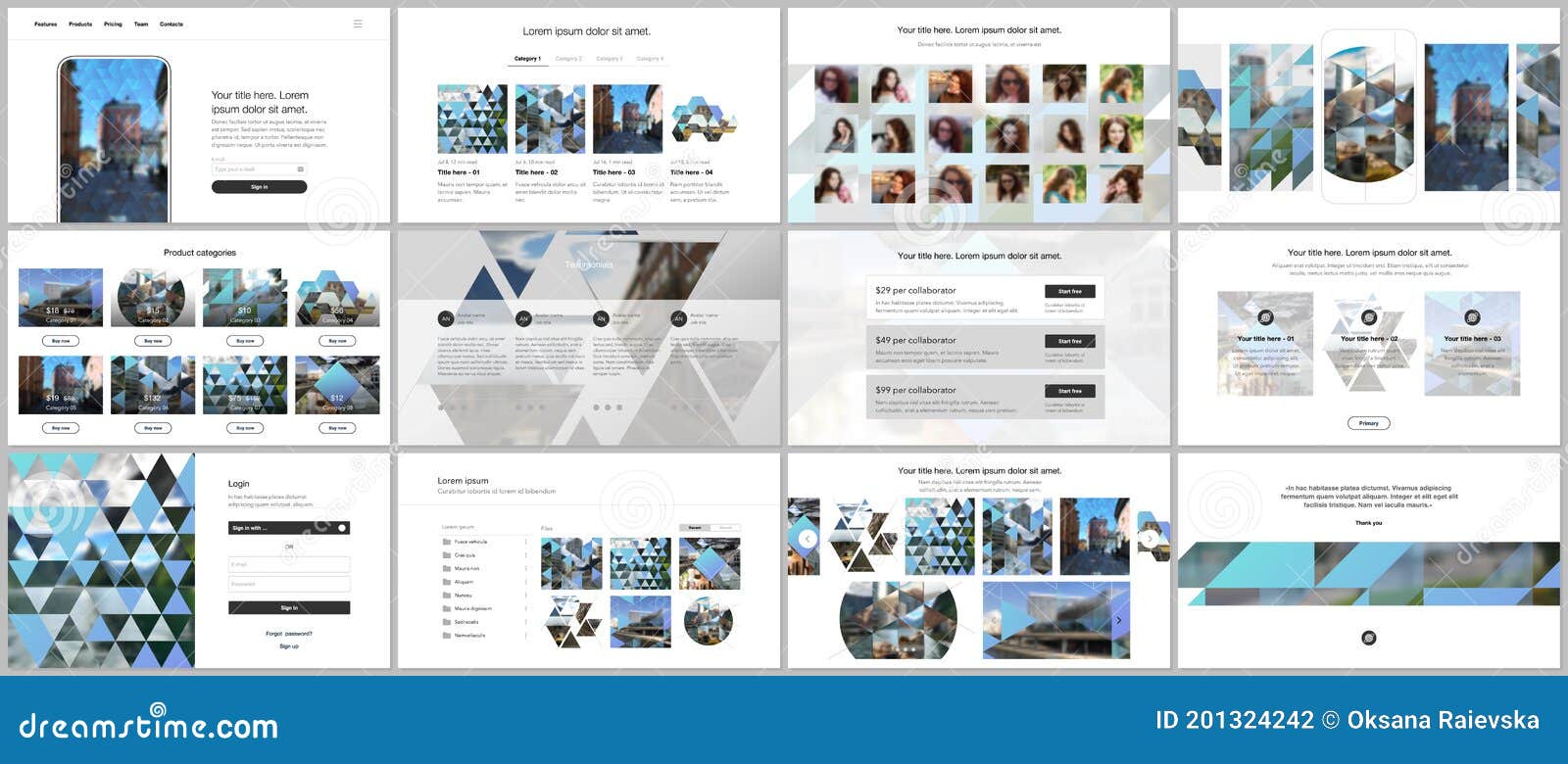 Vector Templates for Website Design, Presentations, Portfolio ...