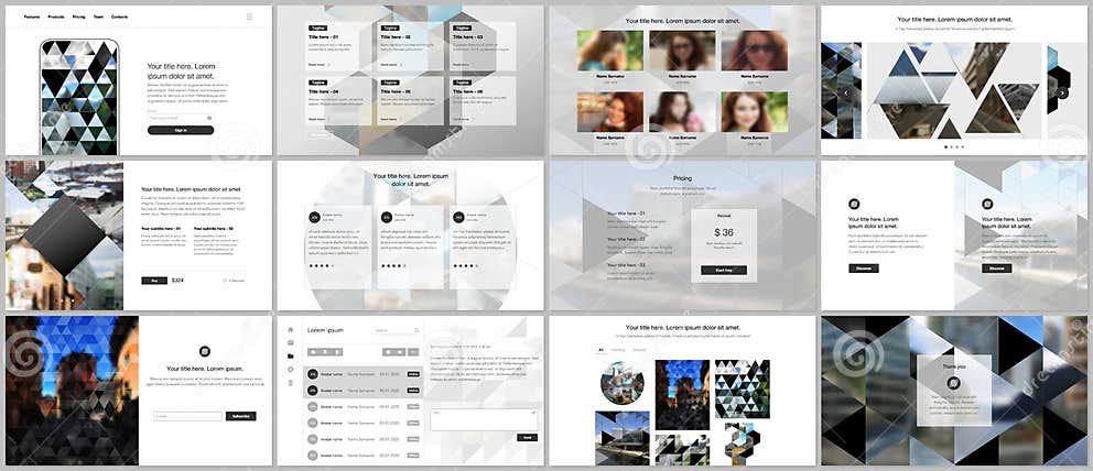 Vector Templates for Website Design, Presentations, Portfolio ...
