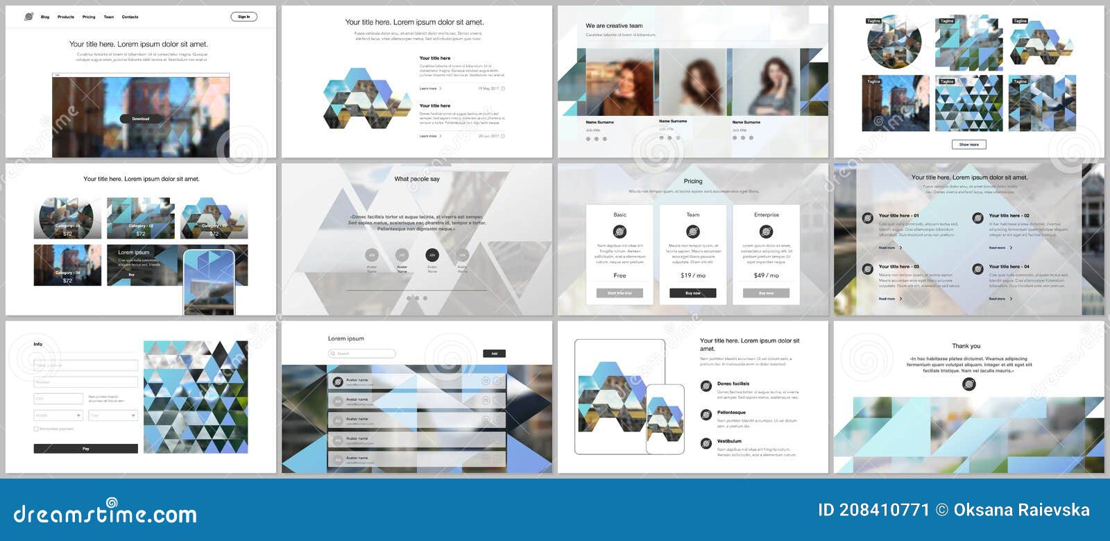 Vector Templates for Website Design, Presentations, Portfolio ...