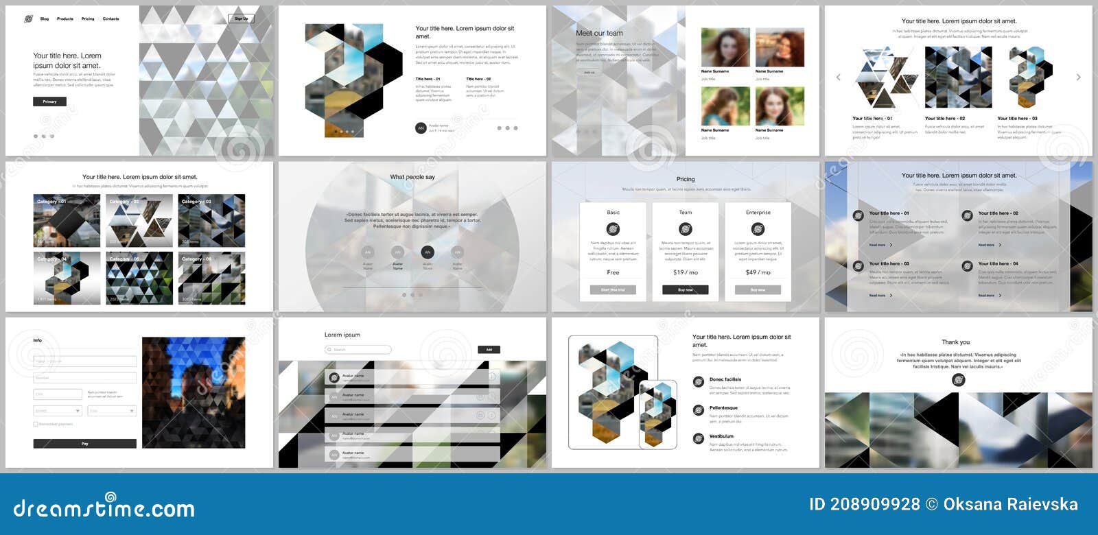 Vector Templates for Website Design, Presentations, Portfolio ...