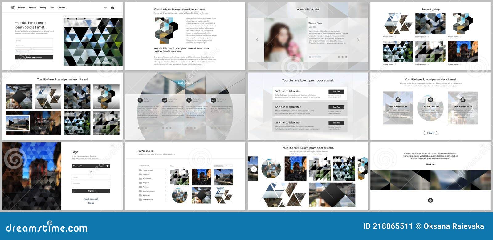 Vector Templates for Website Design, Presentations, Portfolio ...