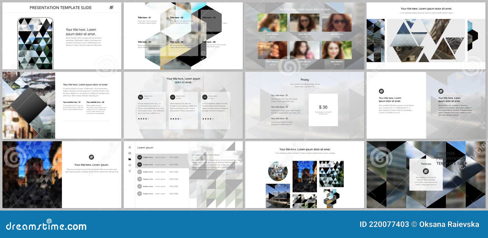 Vector Templates for Website Design, Presentations, Portfolio ...