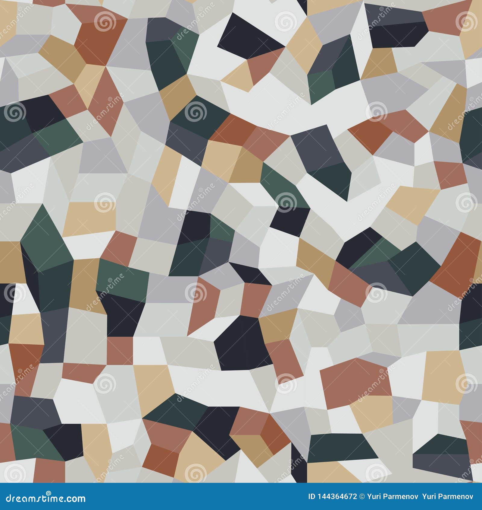Vector Terrazzo Seamless Pattern. Endless Abstract Texture of Classic ...