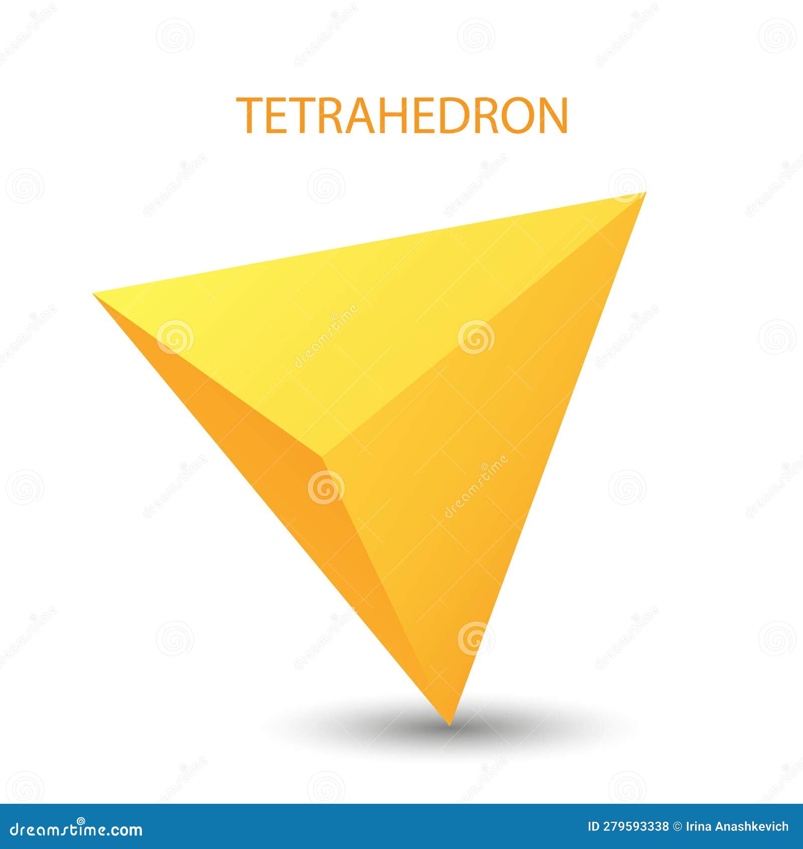 Vector Tetrahedron With Gradients For Game, Icon, Package Design, Logo ...