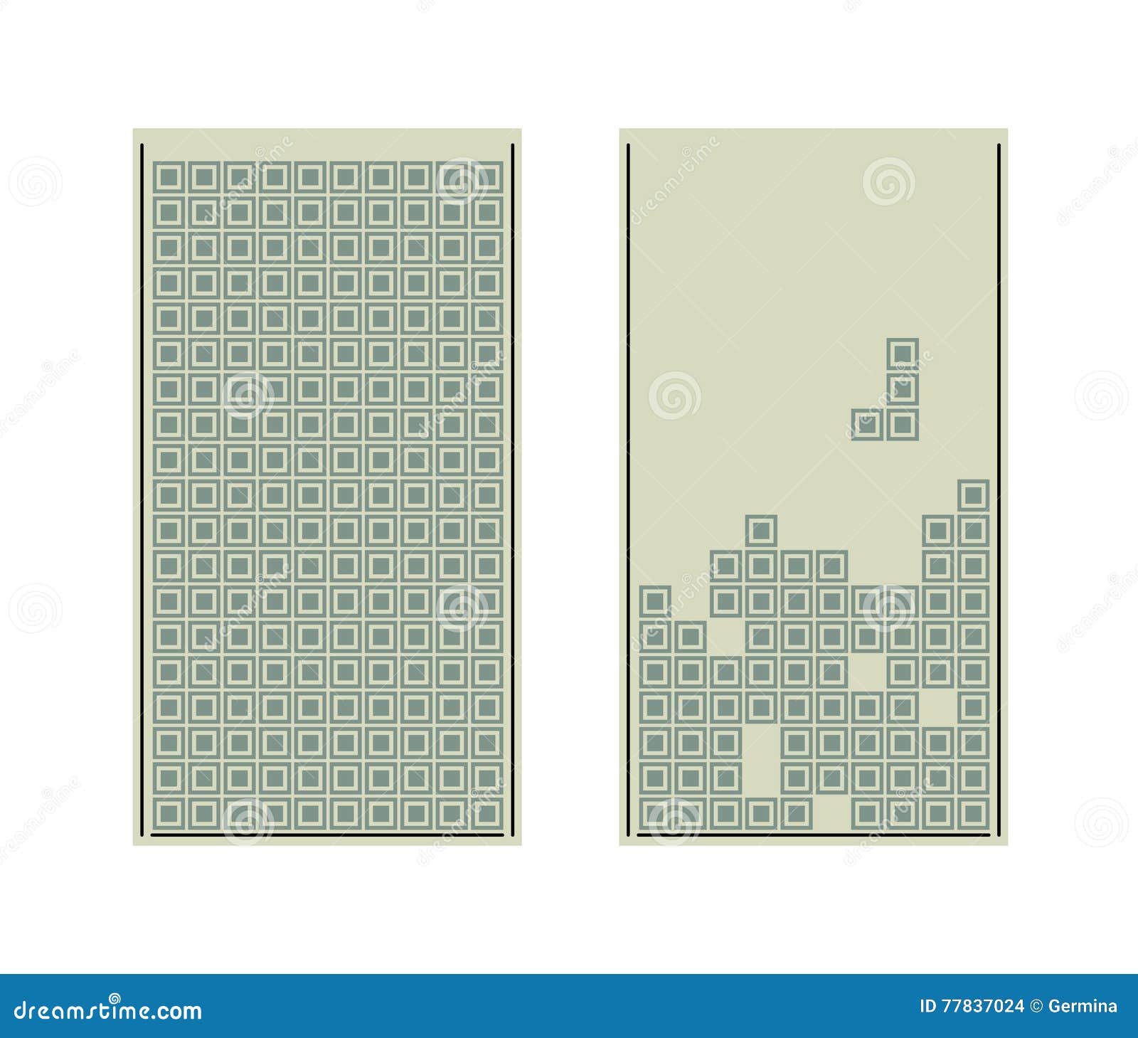 Vector tetris game stock vector. Illustration of symbol - 77837024