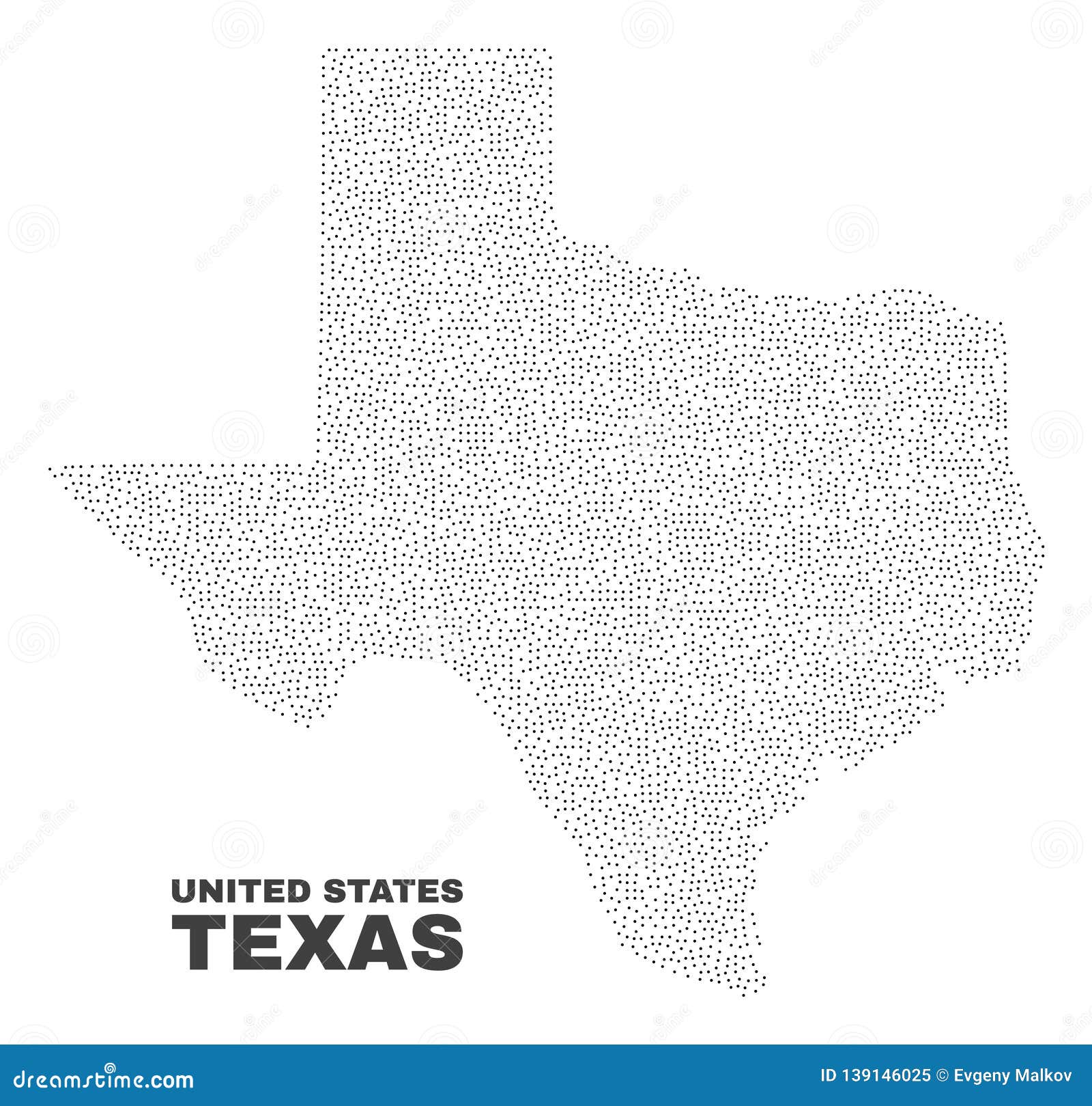 Vector Texas State Map of Dots Stock Vector - Illustration of collage ...