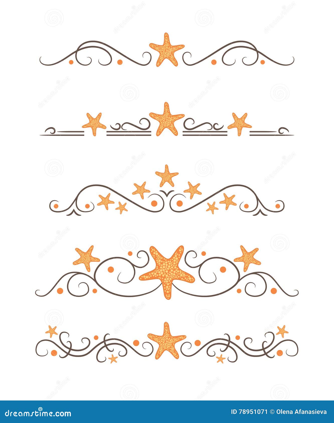 Vector Text Dividers with Stars Stock Vector - Illustration of ...