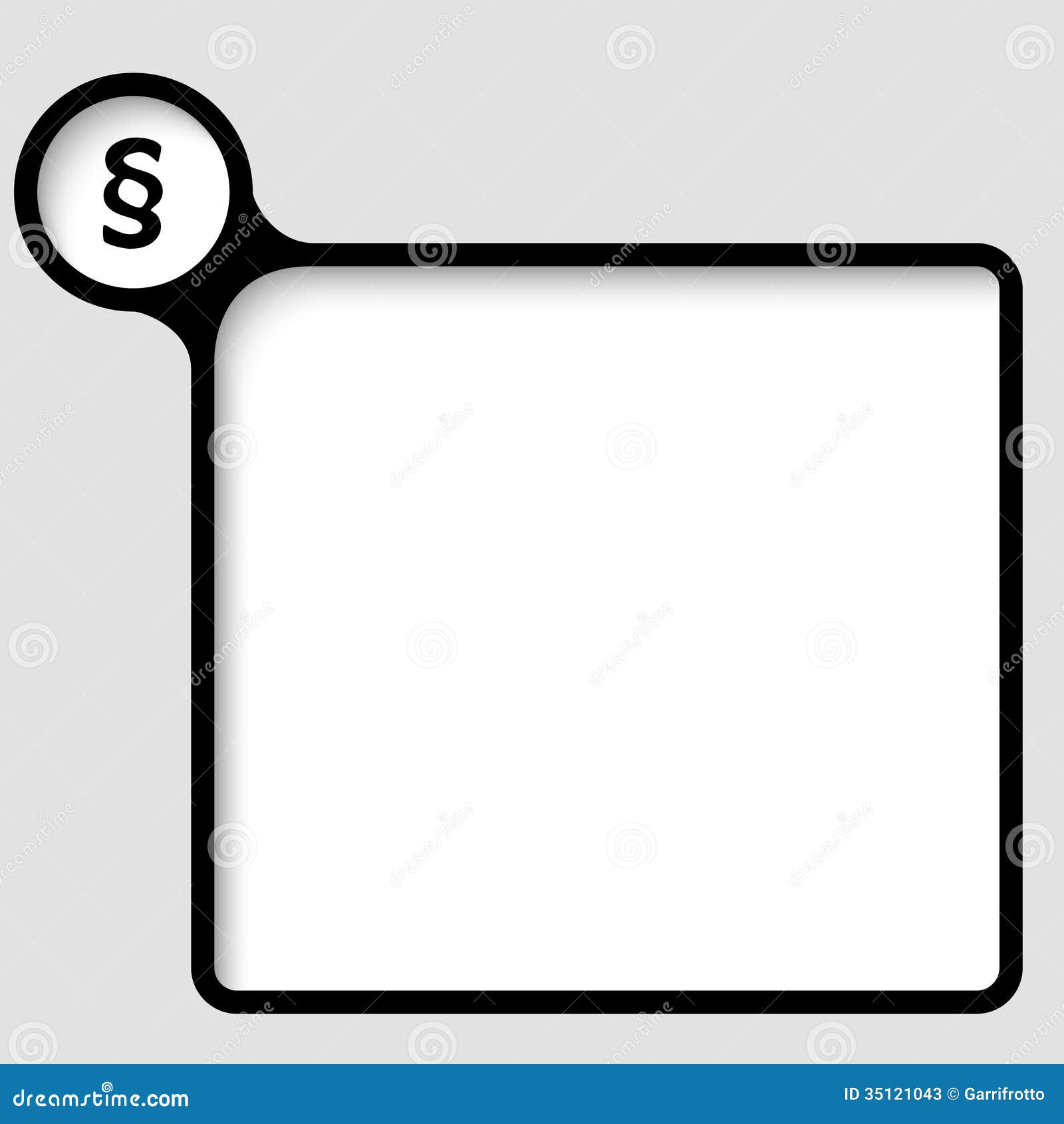 Vector text frame stock vector. Illustration of clean - 35121043