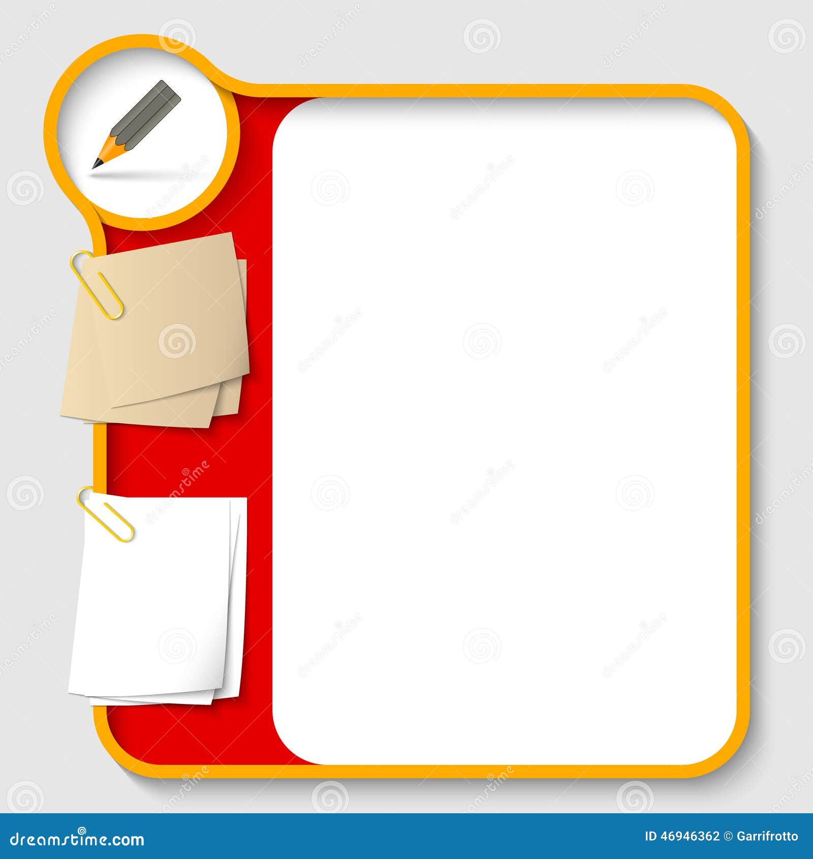 Vector text frames stock vector. Illustration of draw - 46946362