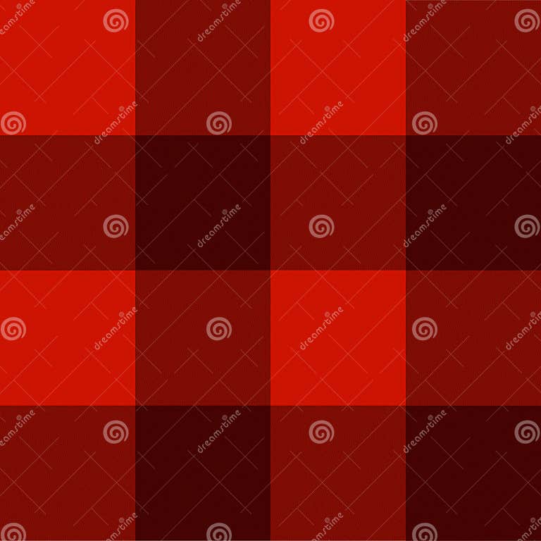 Vector Textile Texture, Seamless Pattern, Red Checkered Fabric Template ...