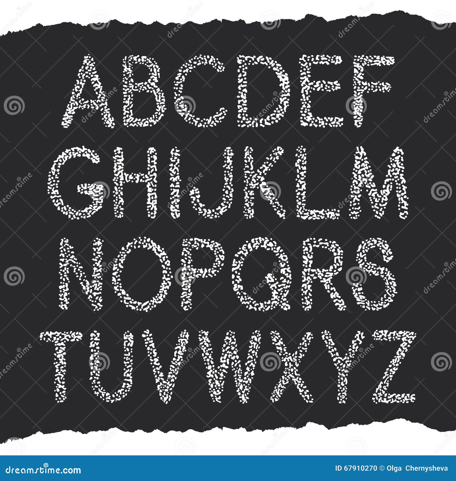 Vector textural font stock vector. Illustration of typography - 67910270