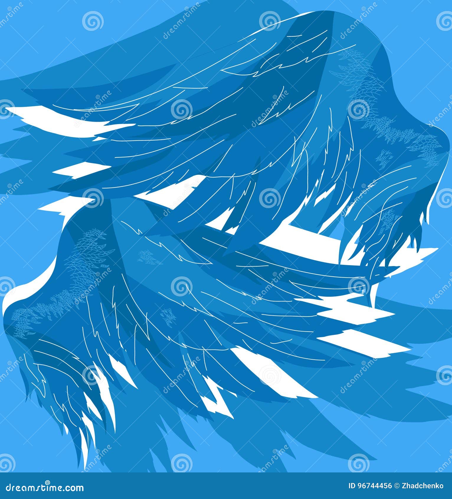 Vector Texture of Angel Wings. Stock Vector - Illustration of style ...