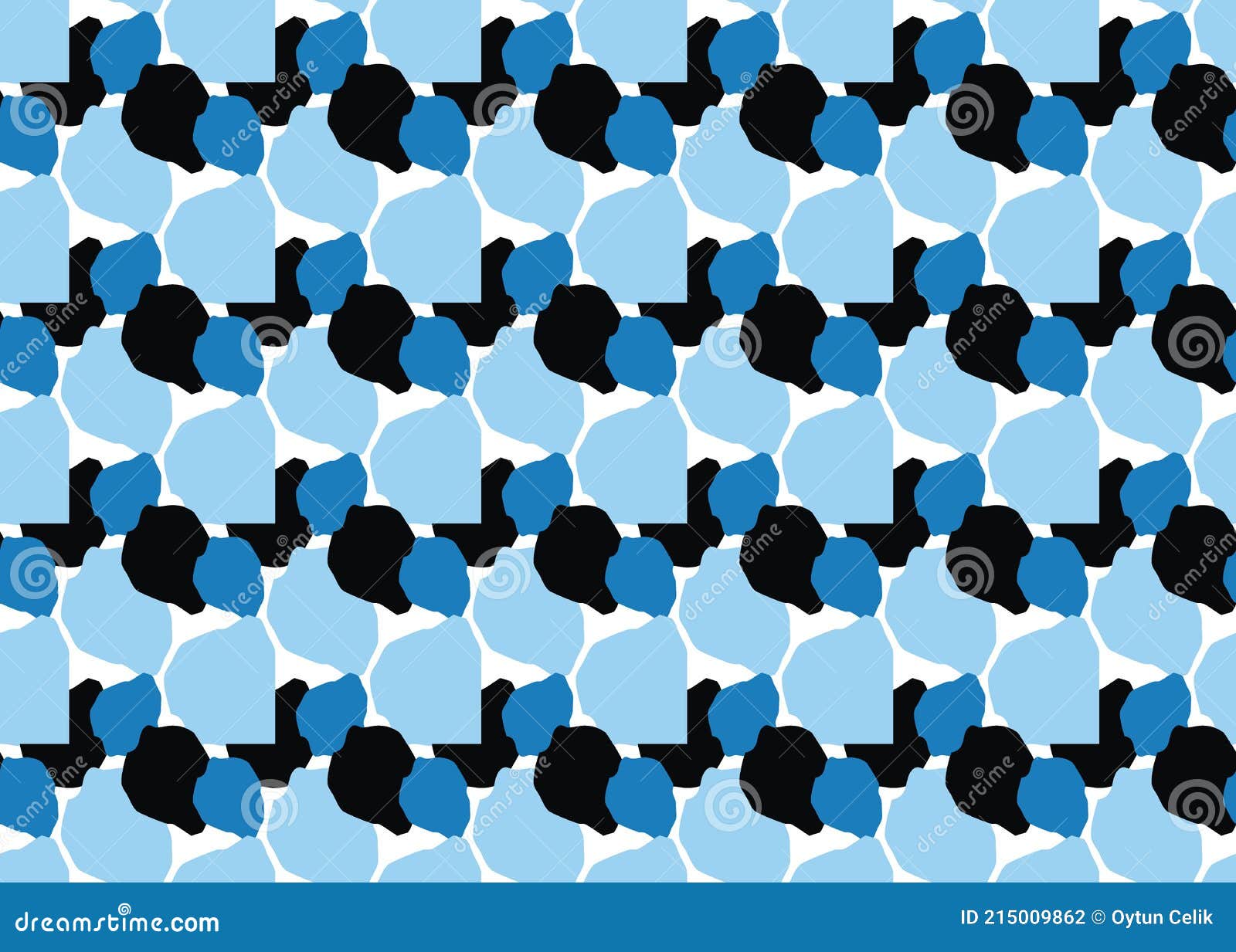 Vector Texture Background, Seamless Pattern. Hand Drawn, Blue, Black ...