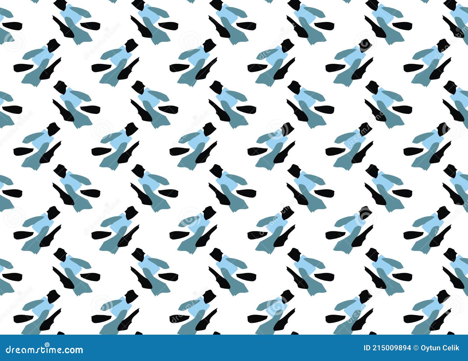 Vector Texture Background, Seamless Pattern. Hand Drawn, Blue, Black ...
