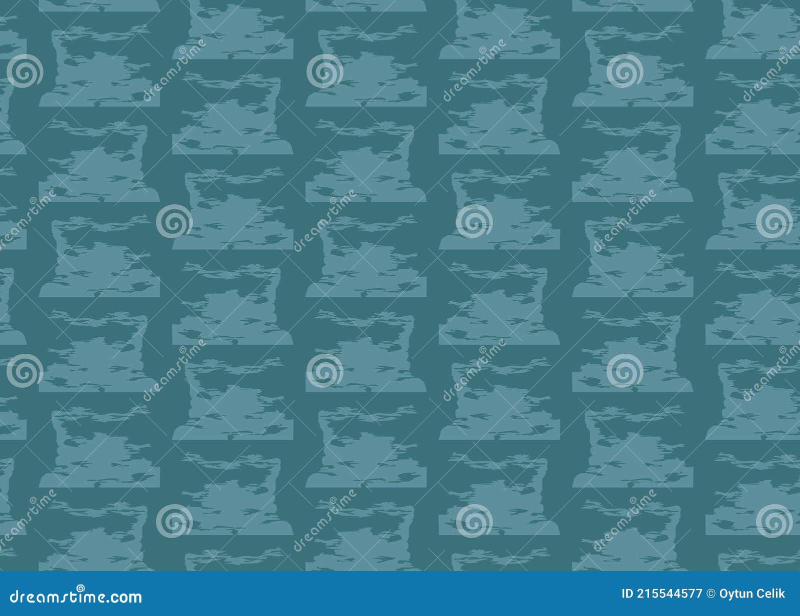 Vector Texture Background, Seamless Pattern. Hand Drawn, Blue Colors ...