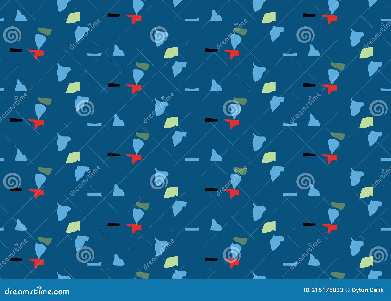 Vector Texture Background, Seamless Pattern. Hand Drawn, Blue, Green ...