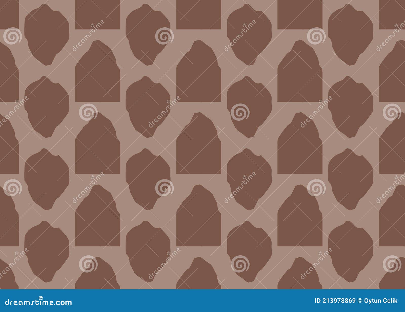 Vector Texture Background, Seamless Pattern. Hand Drawn, Brown Colors ...