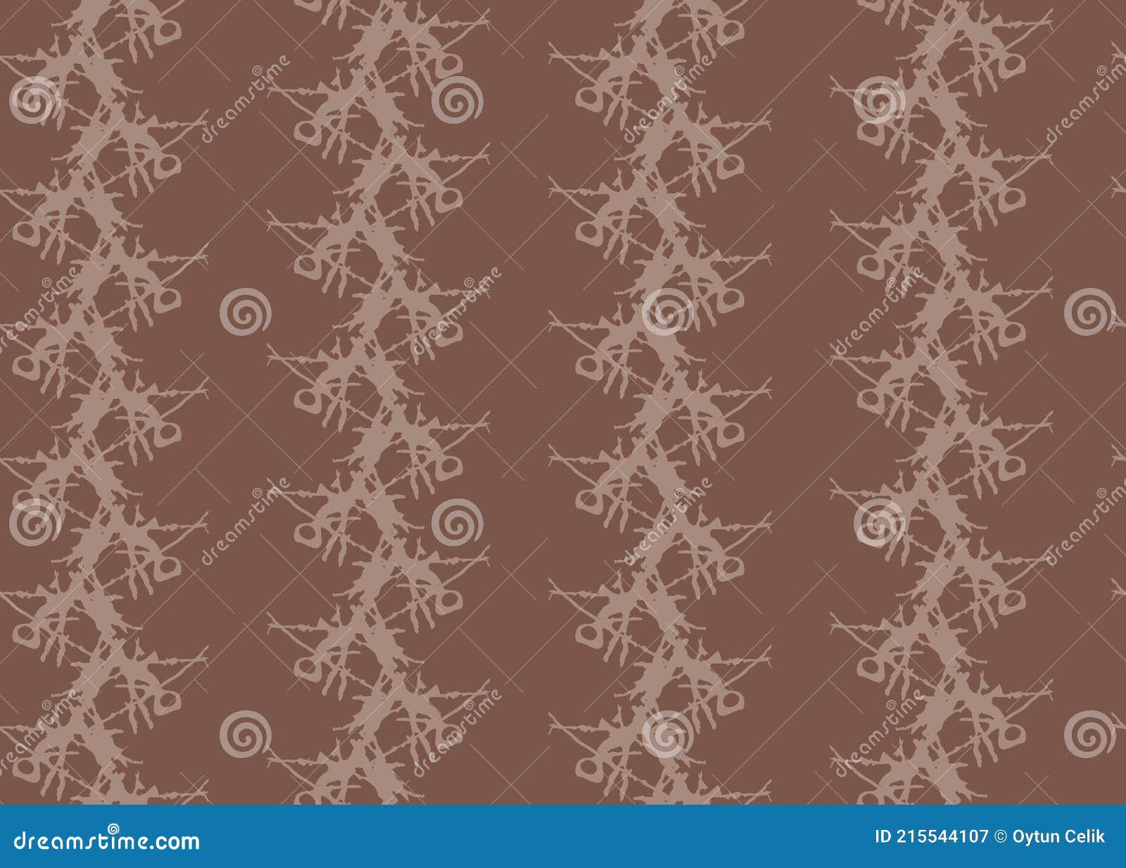 Vector Texture Background, Seamless Pattern. Hand Drawn, Brown Colors ...