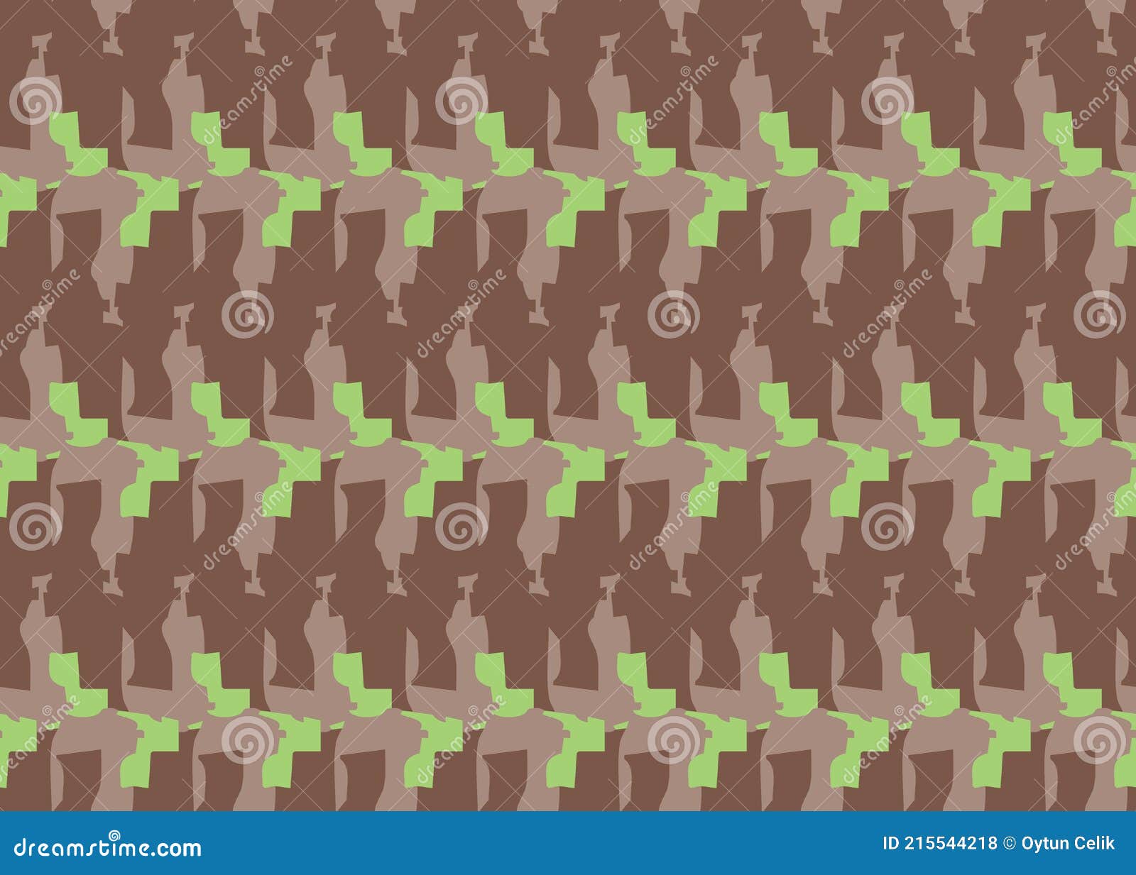 Vector Texture Background, Seamless Pattern. Hand Drawn, Brown, Green ...