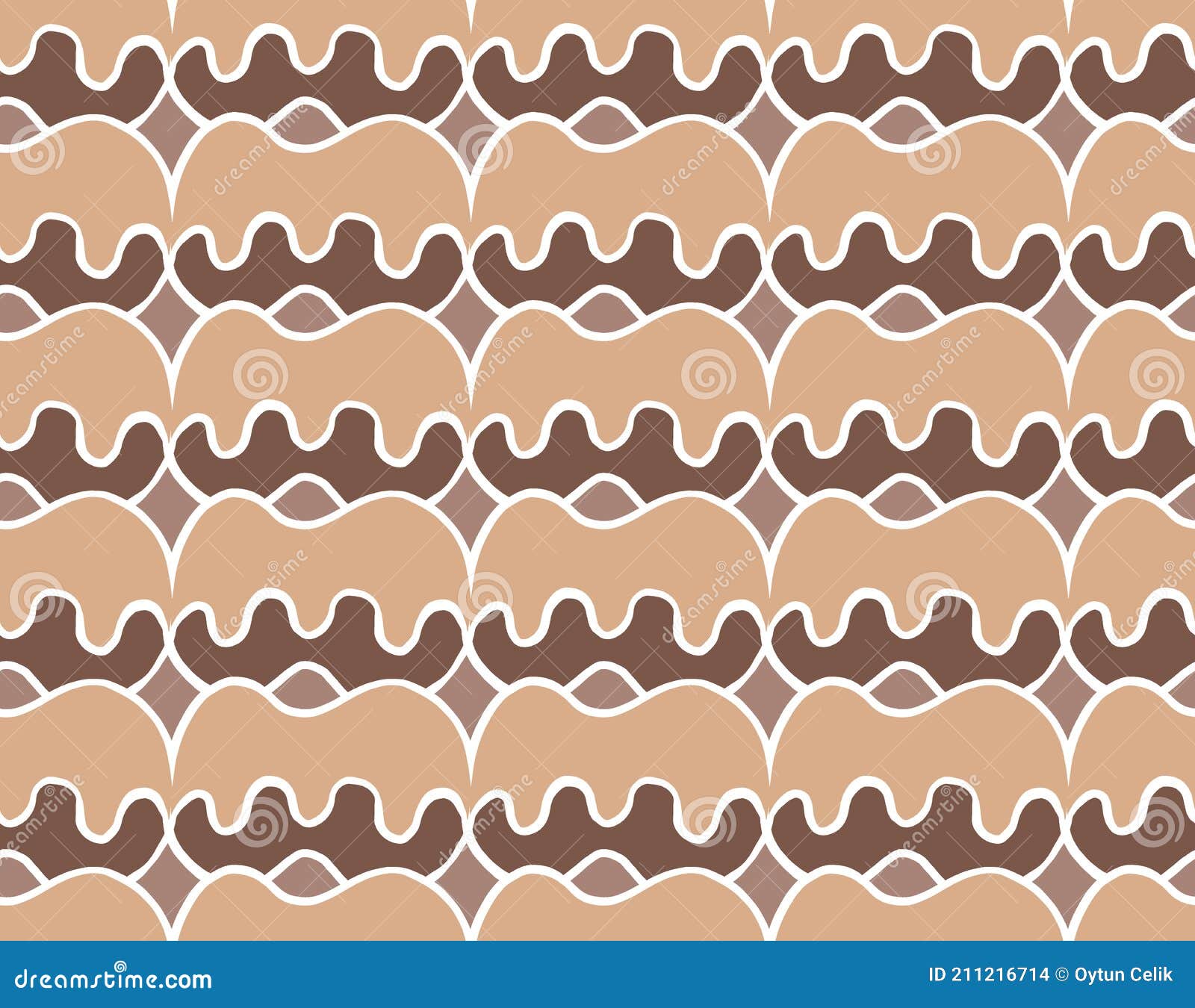 Vector Texture Background, Seamless Pattern. Hand Drawn, Brown, White ...