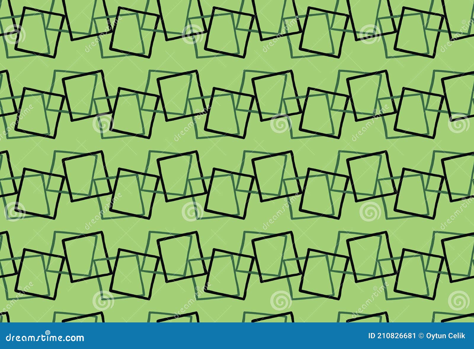 Vector Texture Background, Seamless Pattern. Hand Drawn, Green, Black ...