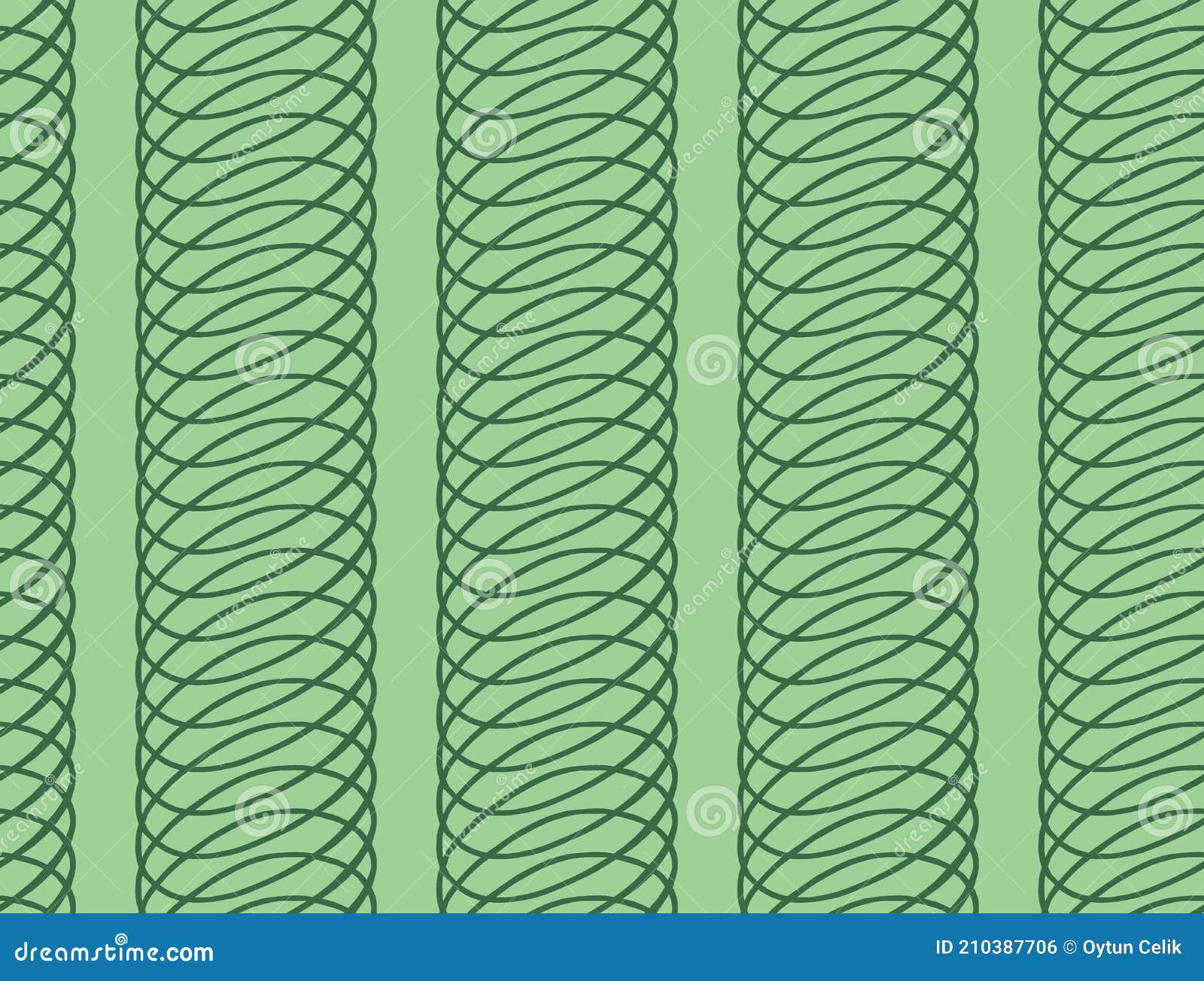 Vector Texture Background, Seamless Pattern. Hand Drawn, Green Colors ...