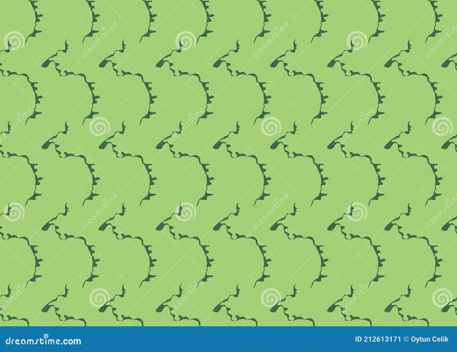Vector Texture Background, Seamless Pattern. Hand Drawn, Green Colors ...