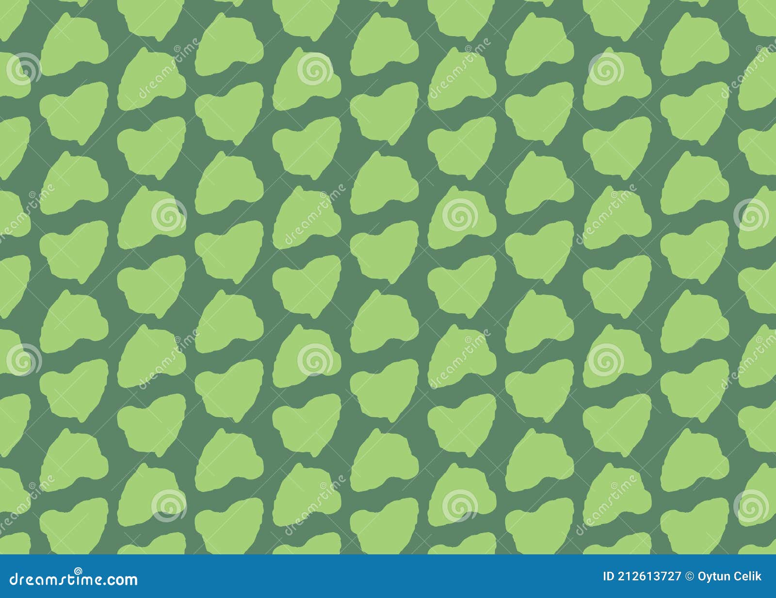 Vector Texture Background, Seamless Pattern. Hand Drawn, Green Colors ...